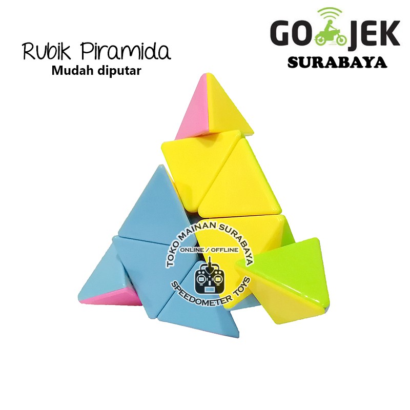 Jual Rubic Rubik Segitiga Piramida | Mainan Edukasi Anak | Shopee Indonesia