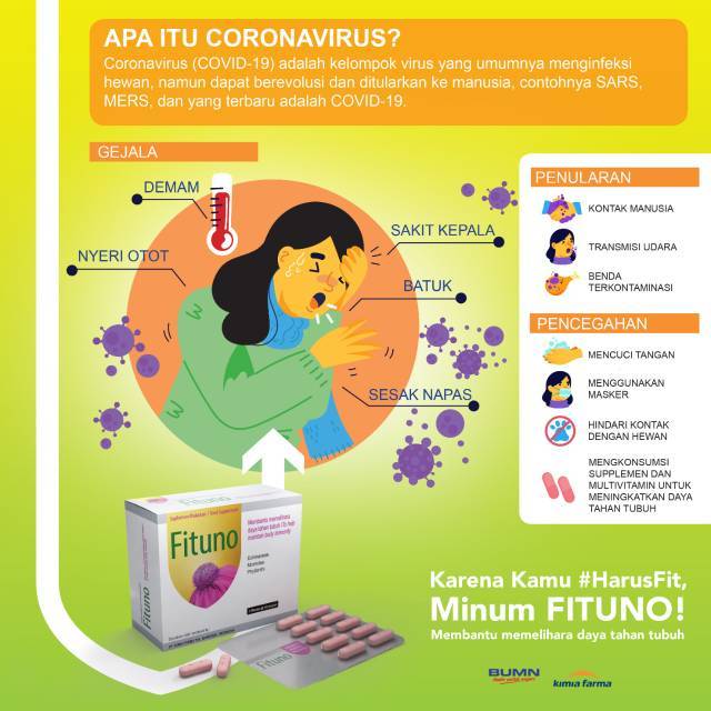 Jual Fituno vitamin daya tahan tubuh dan pencegahan virus | Shopee ...