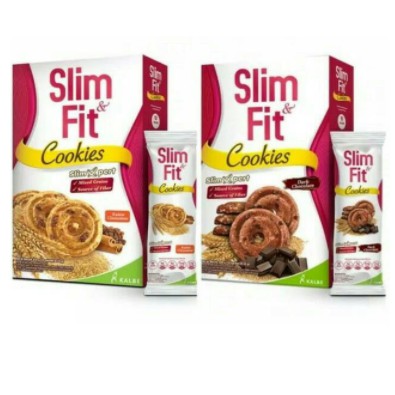 Jual Slim Fit Cookies Kalbe Slim & Fit Cookies 220G ( 10 Sachet @22G ...