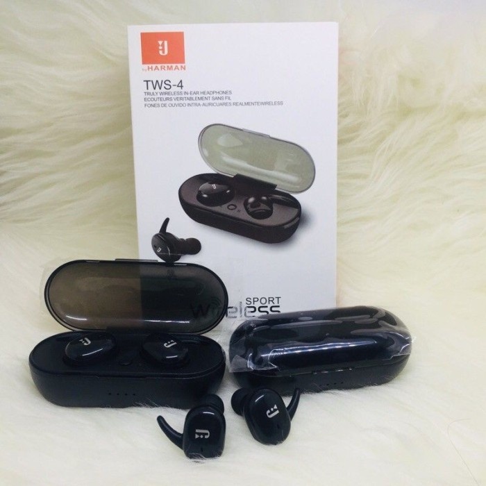 Jual TWS 4 / TWS 5 Headset Bluetooth Wireless Earphone BT V5.0 With Mic ...
