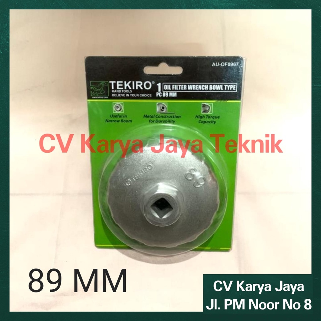 Jual Kunci Filter Mangkok 89 mm Tekiro / Pembuka Filter Oli Mobil Bowl ...