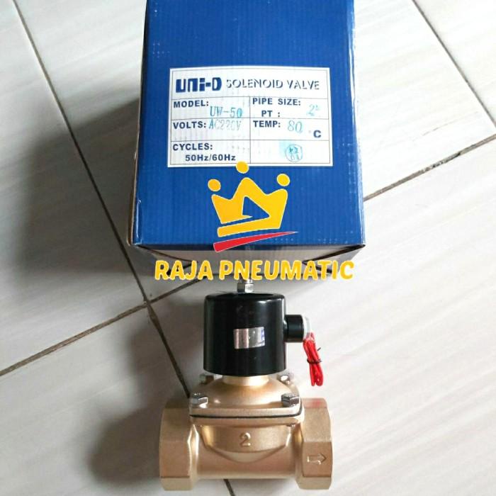 Jual Huiko | Solenoid Valve Kuningan 2 Inch Nc Uw-50 / 2W500-50 Ac220V/Dc24V Uni-D | Shopee ...