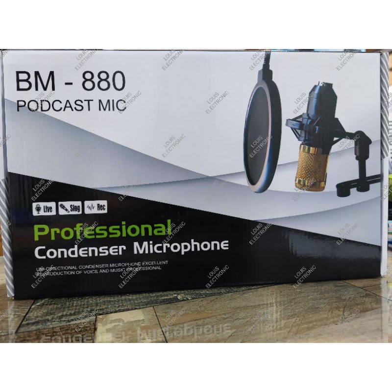 Jual Paket Lengkap Mic Condensor Microphone Podcast Recording Live ...
