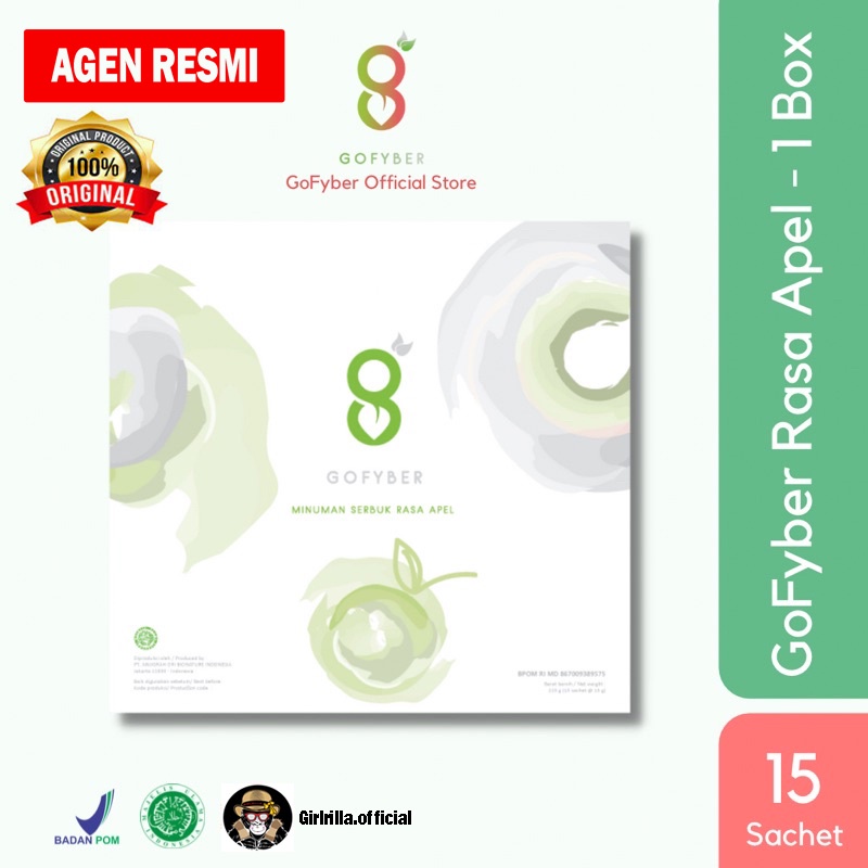 Jual GoFyber Fiber Drink Rasa Apel & Semangka - 1 Box (Diet & Detox ...