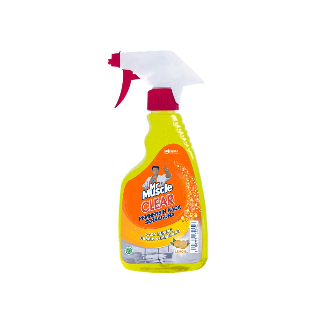 Jual Mr. Muscle Glass Liquid Lemon Pump 500 ml | Shopee Indonesia