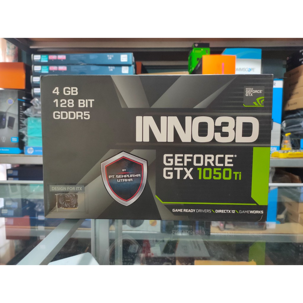 Jual VGA Inno3D GTX 1050TI 4G Single fan second | Shopee Indonesia
