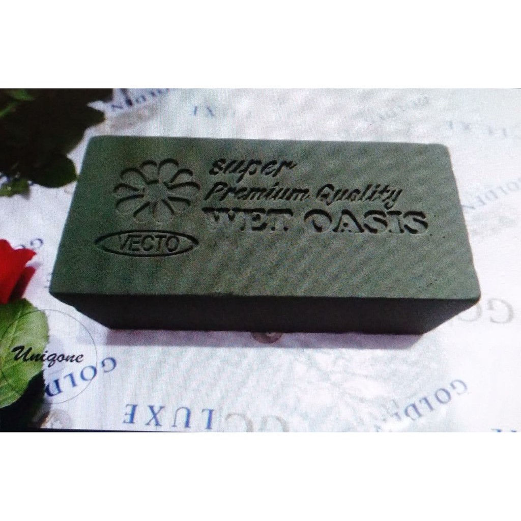 Jual Floral Foam Vecto Wet Super Premium/Busa Bunga Ecer/Oasis Basah (1 ...
