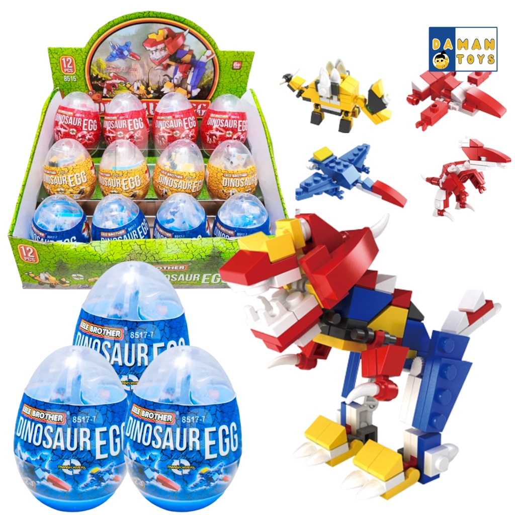 Jual Mainan Telur Blocks Egg Brick Dinosaur Egg Mainan Edukasi Anak 3 ...