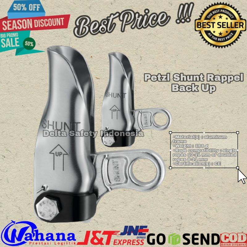 Jual Petzl shunt rappel back-up device-Petzl shunt rappel 100% original ...