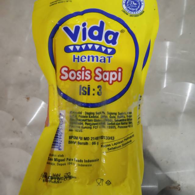 Jual Vida ~ Hemat Sosis Sapi 3 pcs | Shopee Indonesia