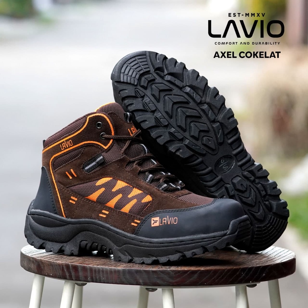 Jual Sepatu Safety LAVIO AXEL Ujung Besi Untuk Kerja Proyek Hiking ...