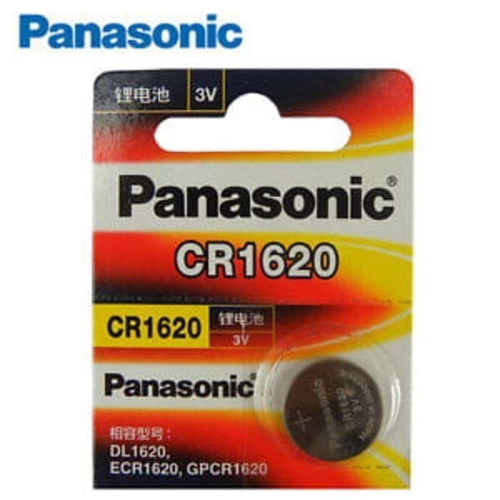 Jual Battery Panasonic CR1620 3V Lithium - Batu Baterai Batere coin CR ...