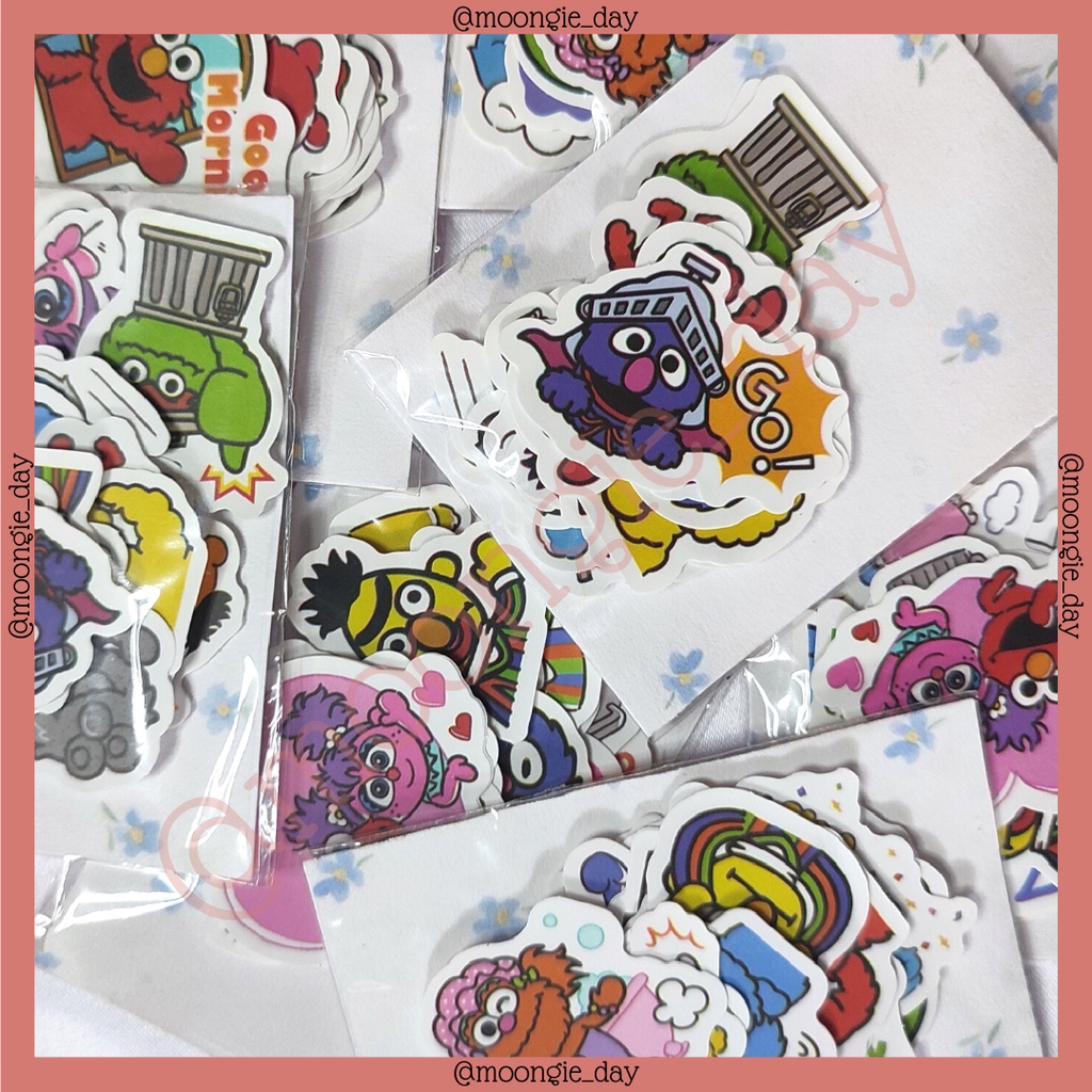 Jual 20 LEMBAR STIKER KERTAS TEMA ELMO AND FRIENDS CARTOON KARTUN ...