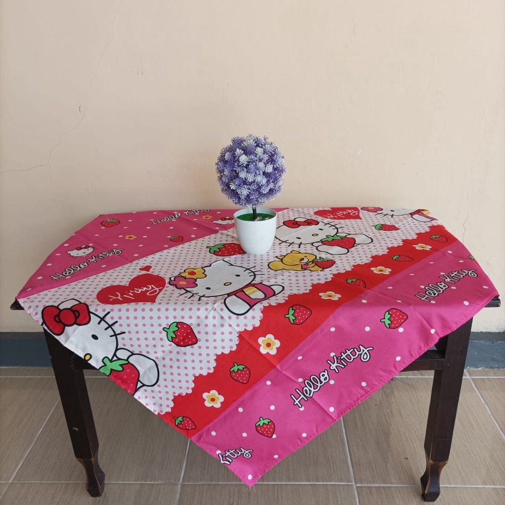 Jual Cover Taplak Meja Kecil Ukuran 100x100 cm Kain Katun Halus Aneka ...