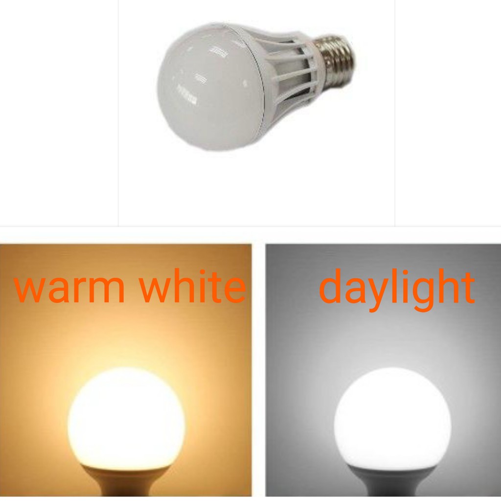 Jual Lampu Bohlam LED Lamp Murah Daylight Putih / Warm white Kuning 1 3 ...