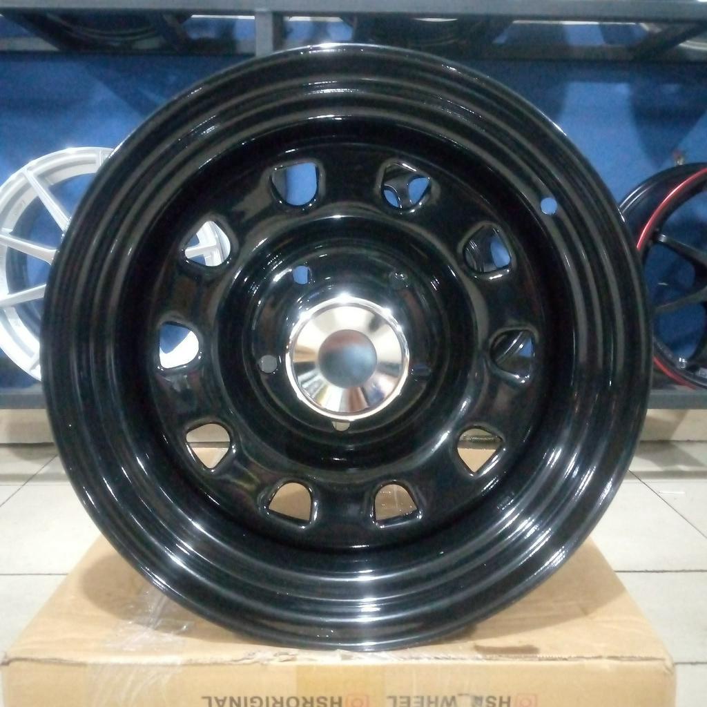 Jual Velg Mobil Ring 15 Lebar 8 Rata Body Type Hsr Mokupo Black Jimny ...