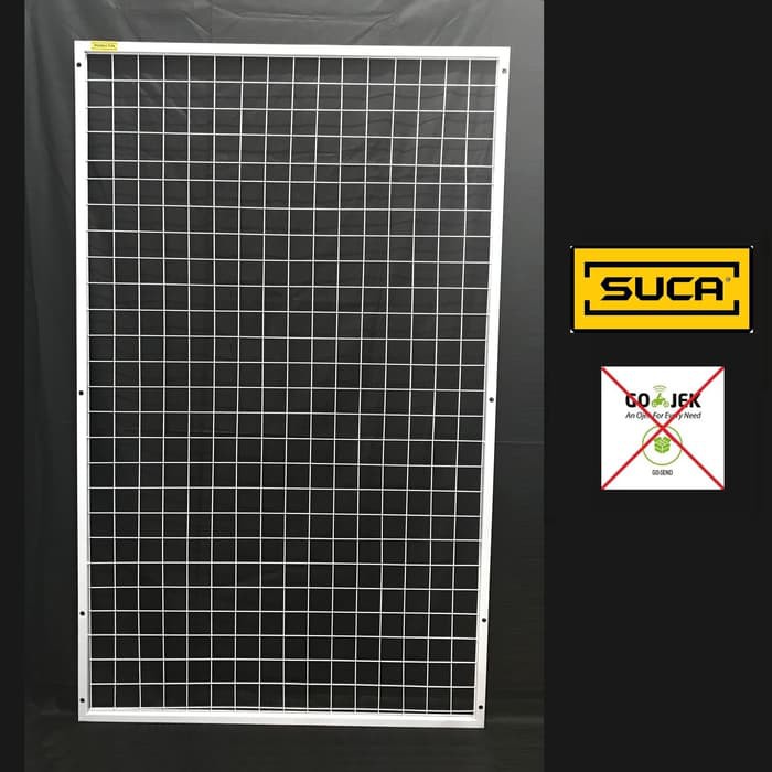 Jual Ram Besi / kawat Frame Putih 50x100 cm Tebal Gantungan accesoris ...