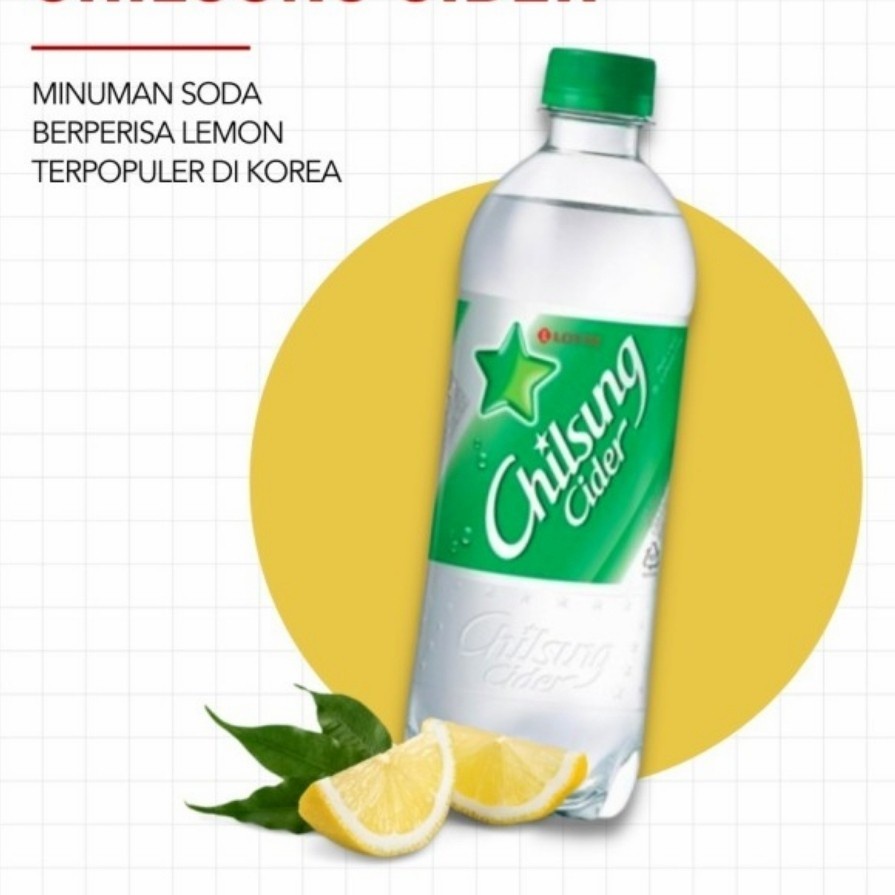 Jual Minuman Soda Korea Chilsung Cider 500 ml BTS | Shopee Indonesia
