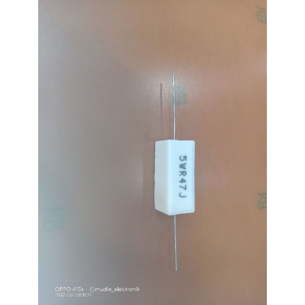 Jual Resistor 5watt 1 pack (isi 10pcs) ukuran 0,47 ohm | Shopee Indonesia