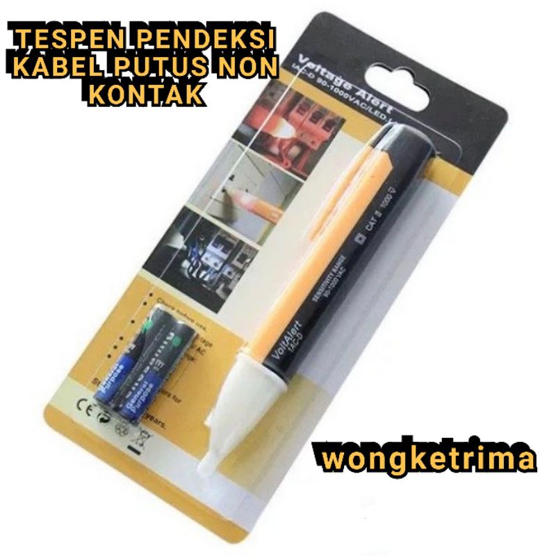 Jual Tespen Non Contact 90-1000 Volt pendeksi Kabel Putus Test Pen ...