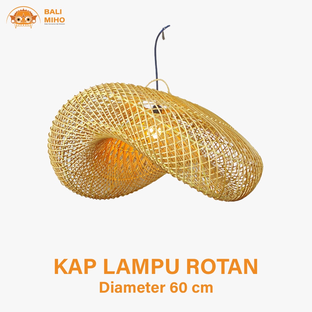 Jual Kap Lampu Model Ombak 60 Cm - Kap Lampu Rotan - Kap Lampu Ratan ...