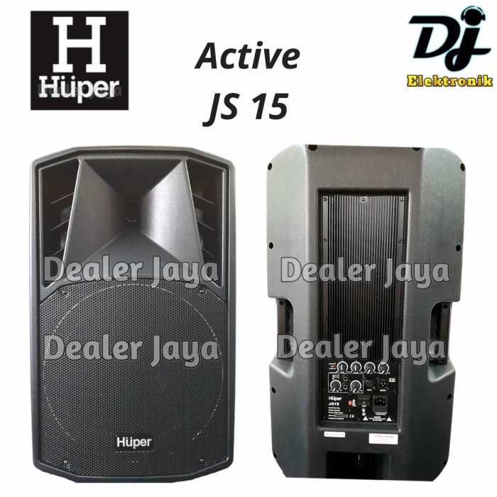 Jual Speaker Aktif Huper JS15 / JS 15 - 15 inch | Shopee Indonesia