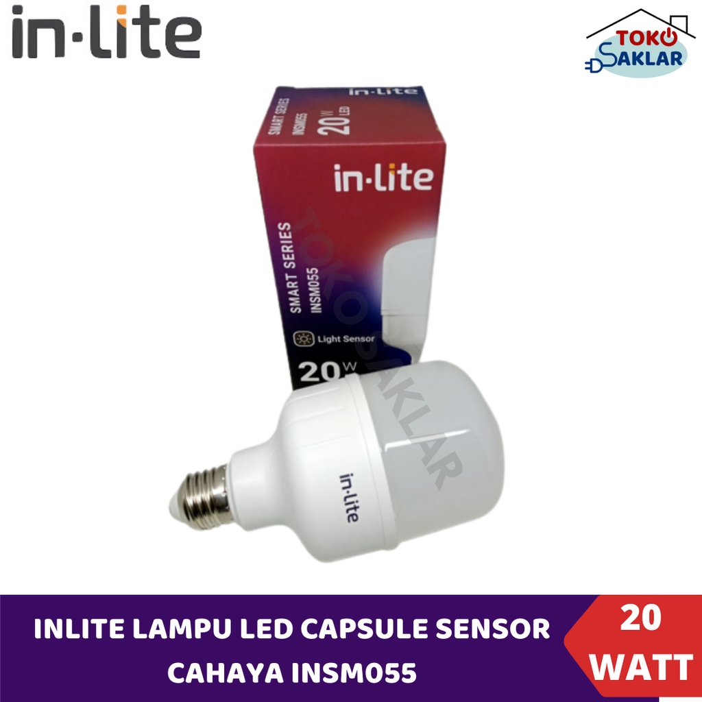 Jual LAMPU LED CAPSULE SENSOR CAHAYA INLITE 20W 20 WATT - Putih ...