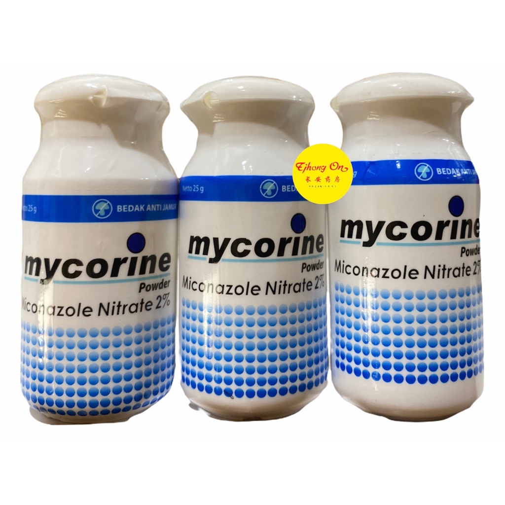 Jual Bedak Anti Jamur Mycorine Powder Miconazole Nitrate 2% Gatal Biang ...