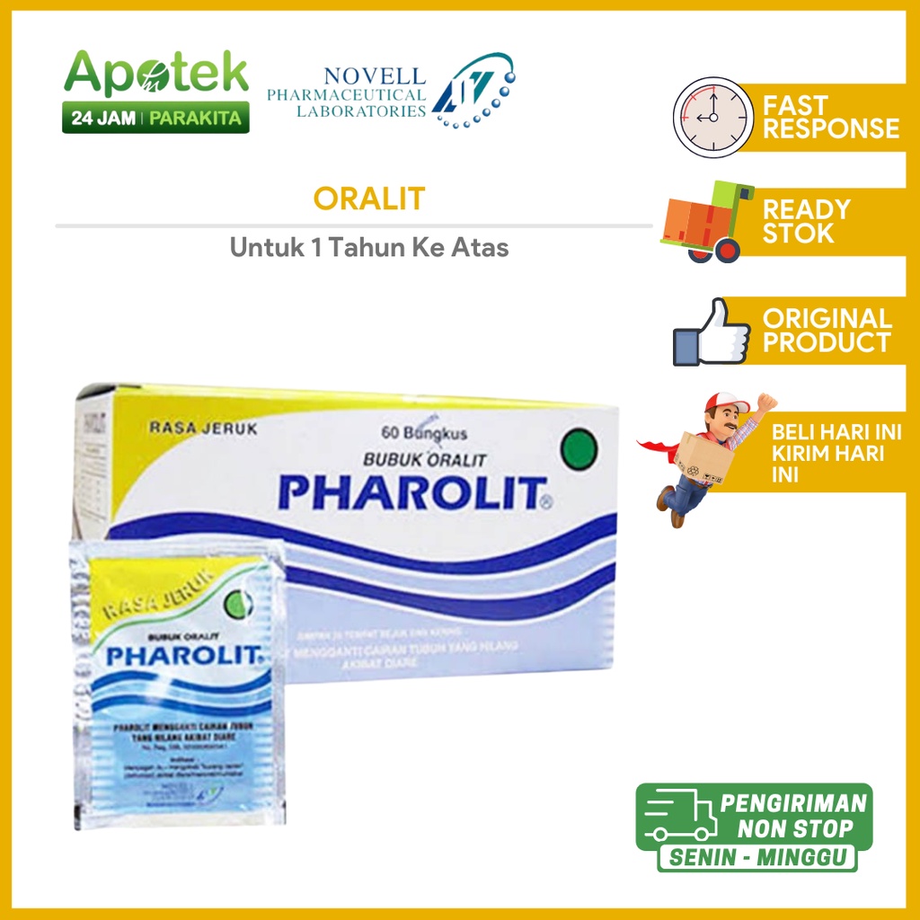 Jual Pharolit / Bubuk Oralit / Pengganti Cairan Tubuh Akibat Diare ...