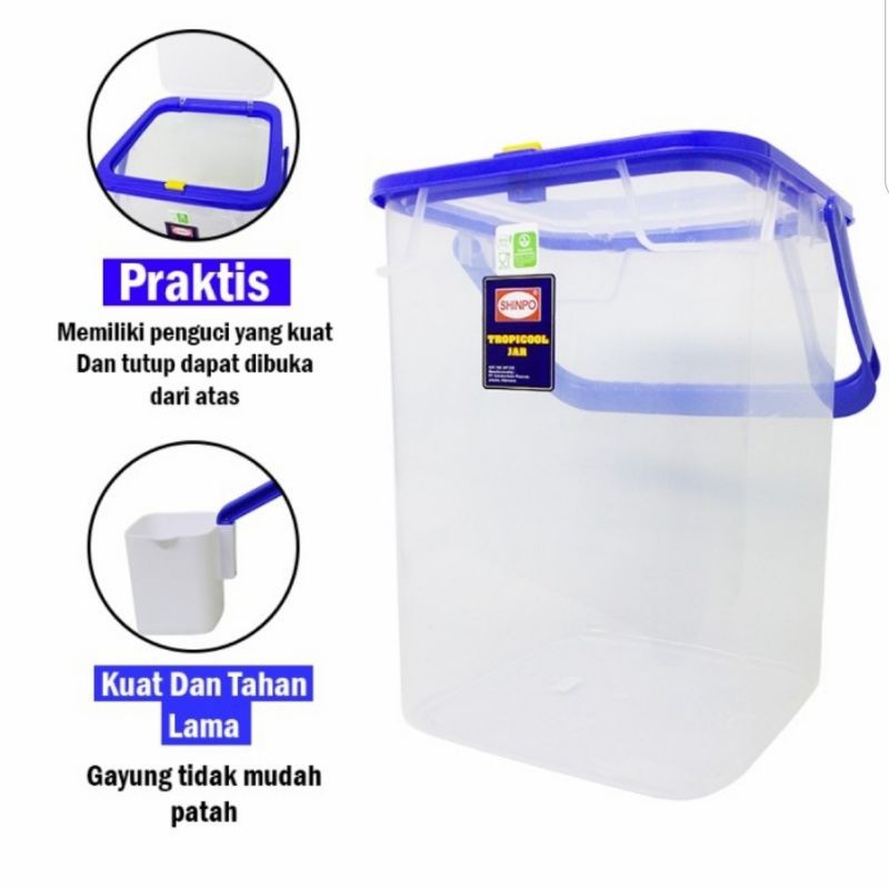 Jual Wadah Es Tempat Minuman Tropical Jar 35 L Shinpo | Shopee Indonesia