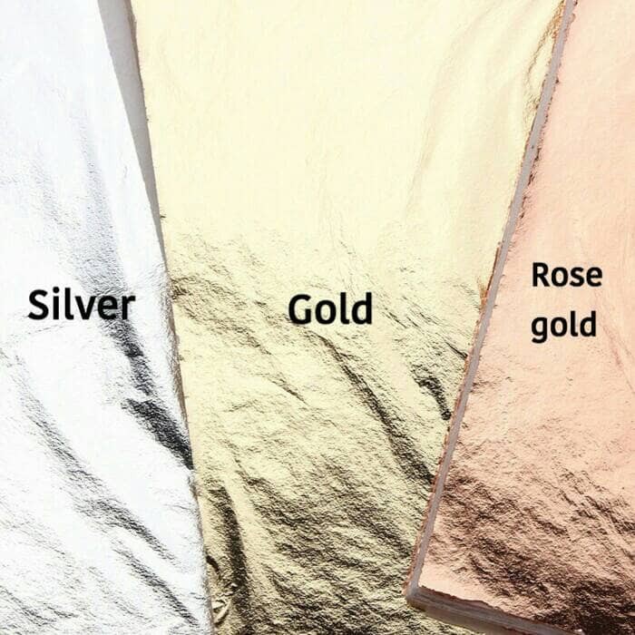 Jual Foil Paper Lembaran Resin Imitasi Champagne Silver Sheets Kertas ...