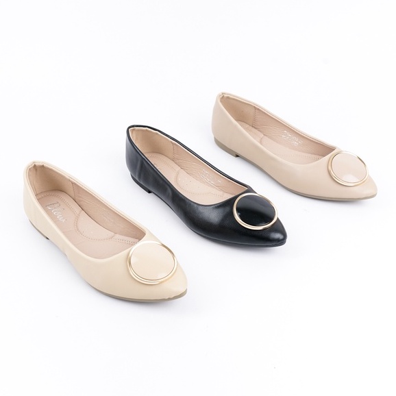 Jual Blow Gani Flats Shoes Sepatu Hitam Wanita Balet Women Shoes BLNW ...