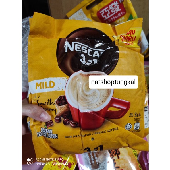 Jual nescafe 3in1 / nescafe malaysia / nescafe mild | Shopee Indonesia