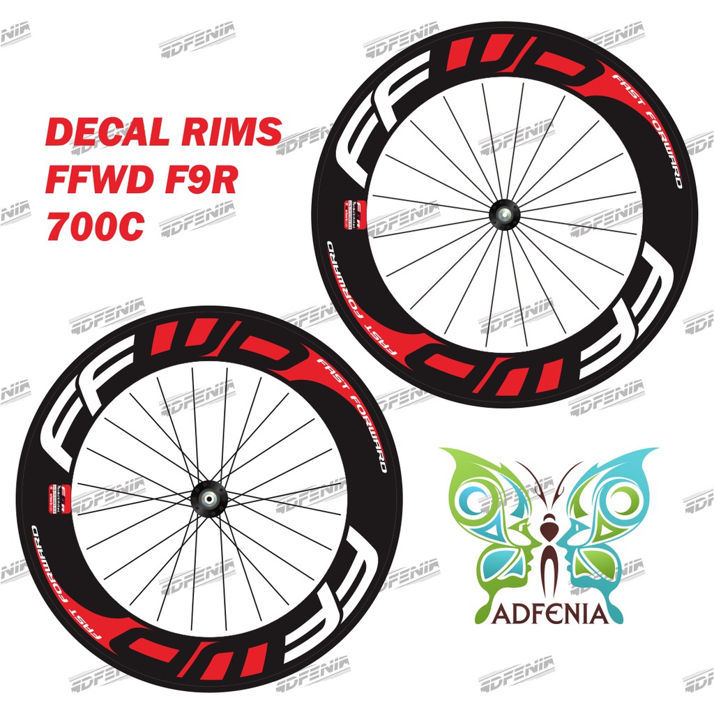 Jual Stiker FFWD F9R Sticker Decal Rims Carbon Velg Roadbike Fixedgear ...