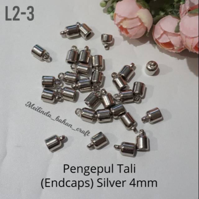 Jual Kode: L2-3 PENGEPUL TALI silver 4 mm Price Rp. 2.500/ 12 pcs Rp ...