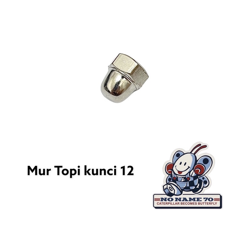 Jual mur topi kunci 12 chrome | Shopee Indonesia
