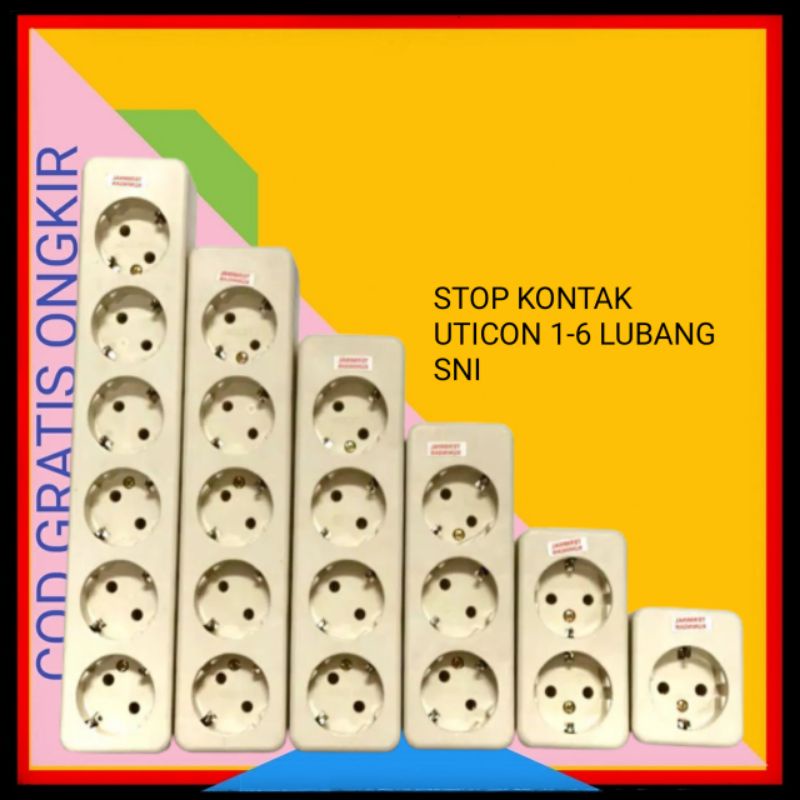 Jual STOP KONTAK COLOKAN TERMINAL KUNINGAN LISTRIK 123456 LUBANG LOBANG UTICON | Shopee Indonesia