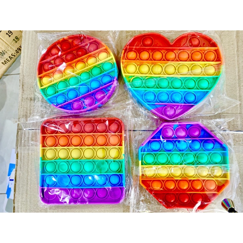 Jual POP IT FIDGET TOY RAINBOW 12 cm | Shopee Indonesia