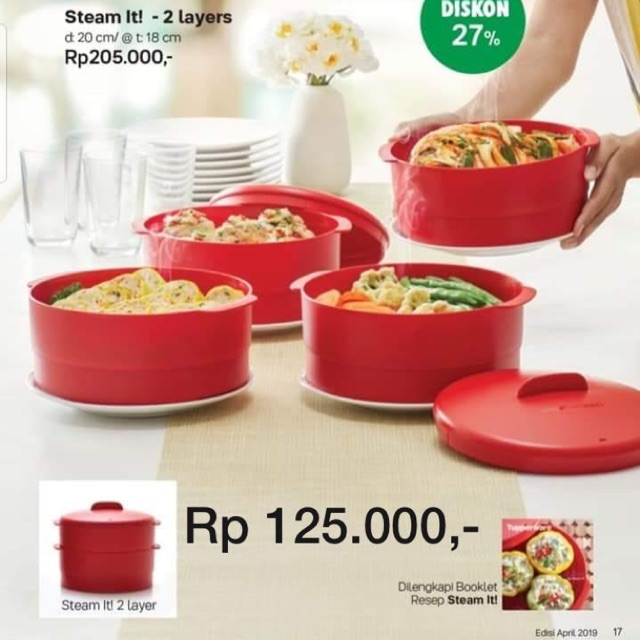 Jual Tupperware Steam It 1 set (2 layers) | Shopee Indonesia