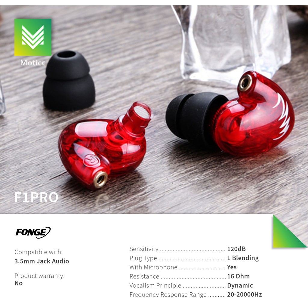 Jual FONGE F1 Pro with Mic Earphone Bass Headset Sports | Shopee Indonesia