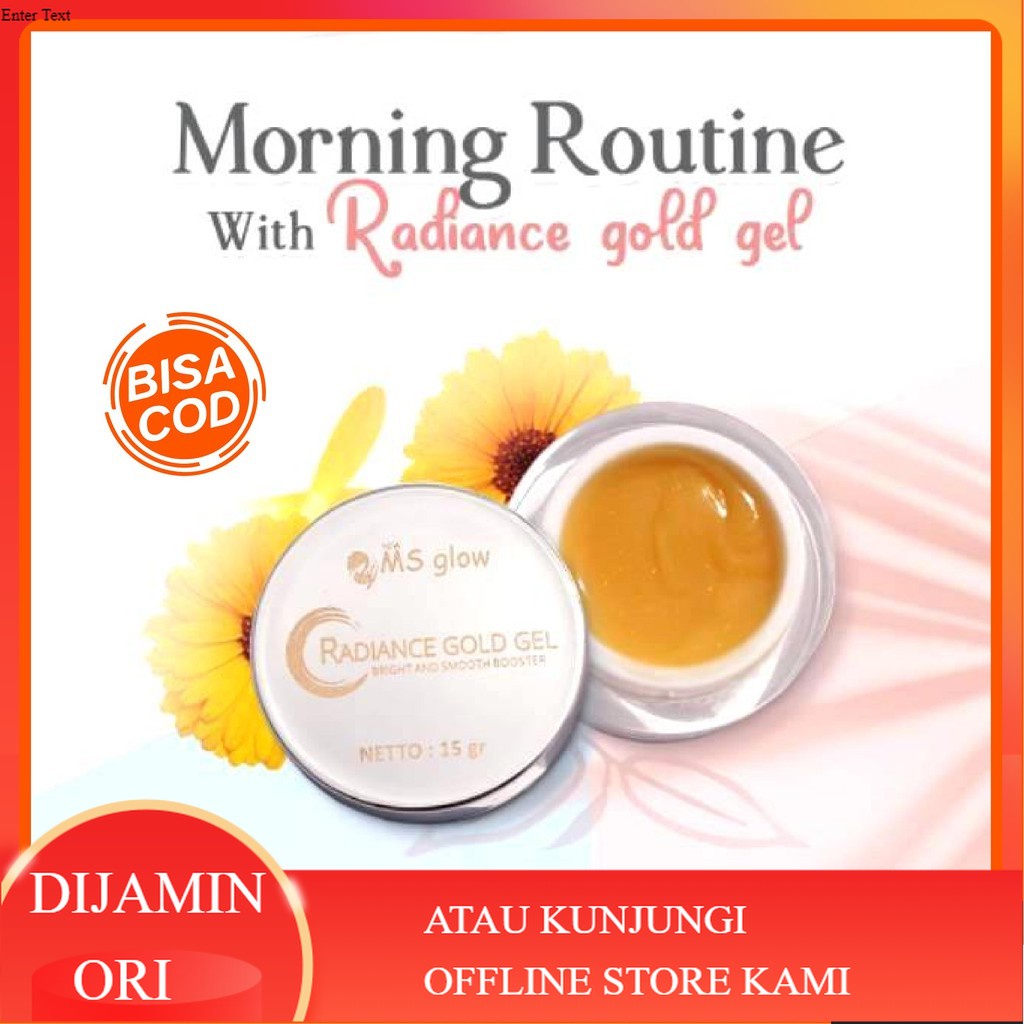 Jual MS Glow Radiance Gold Gel Radian Gold Jel Radiance Hold Jel ...