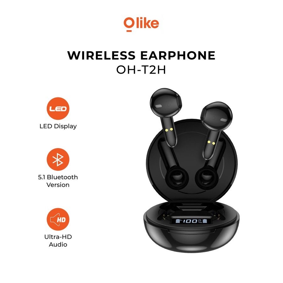 Jual OLIKE OH-T2H TWS TRUE WIRELESS EARPHONE BLUETOOTH V5.1 | Shopee ...