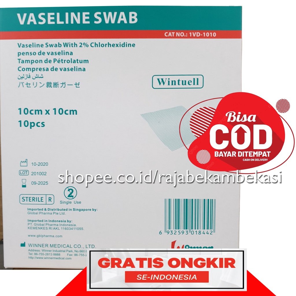 Jual VASELIN SWAB / VERBAN JARING-JARING / VASELIN / WINNER / WINTUELL ...