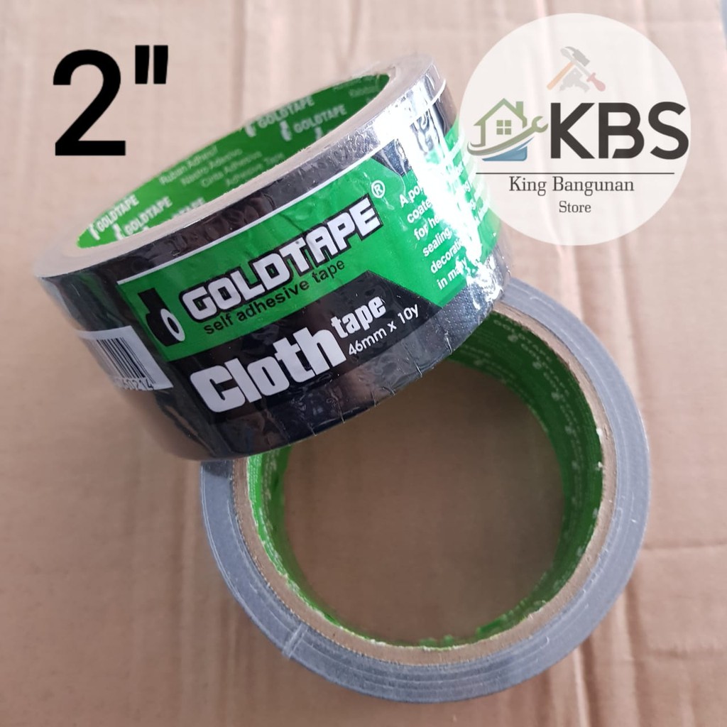 Jual Plakban Kain Hitam 2" / Lakban Linen Hitam 2 inchi Goldtape 48mm ...