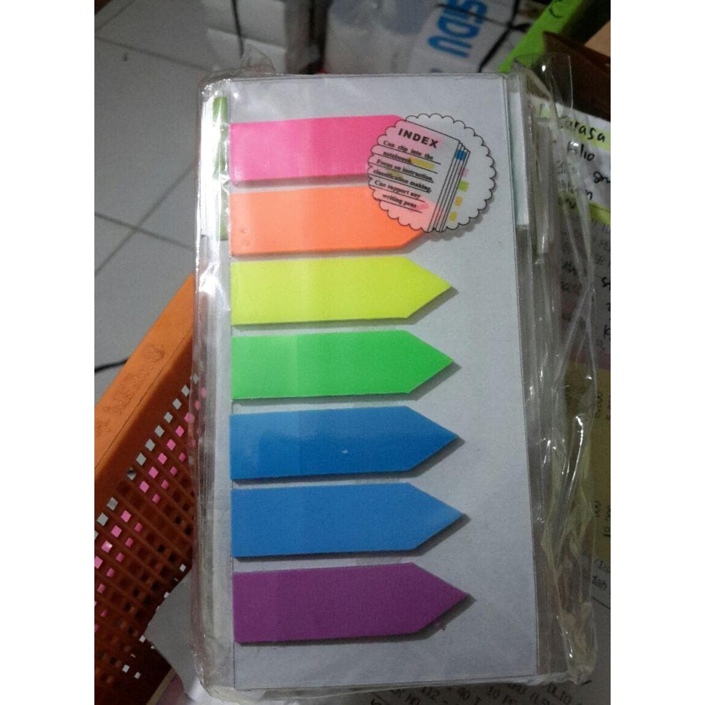 Jual Stick note memo tempel PANAH BIG 7 warna | Shopee Indonesia