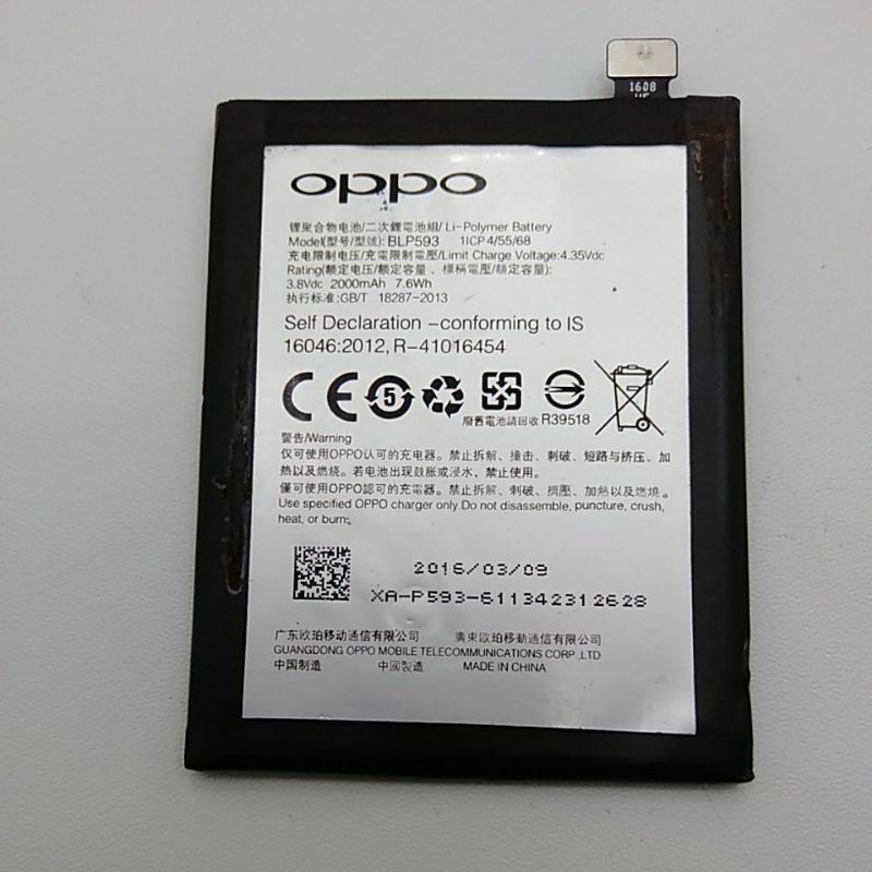 Jual Batre Baterai Oppo Neo 5 /R1201/BLP593 Copotan original, normal ...