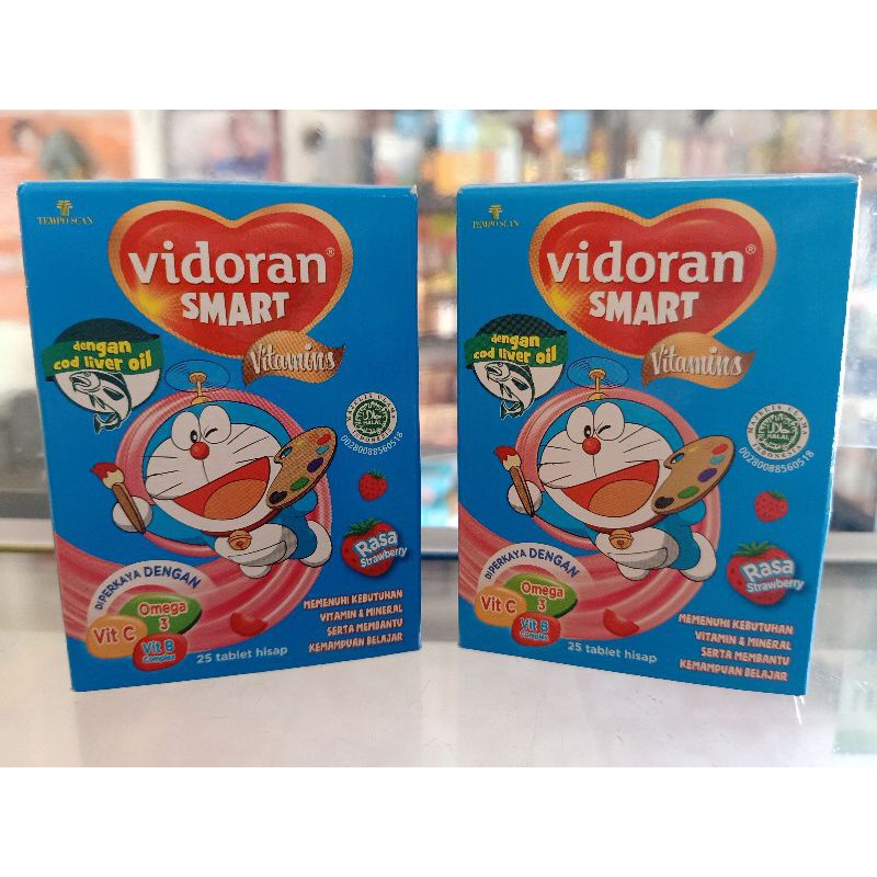 Jual VIDORAN SMART VITAMIN DENGAN COD LIVER OIL (25 tablet hisap ...
