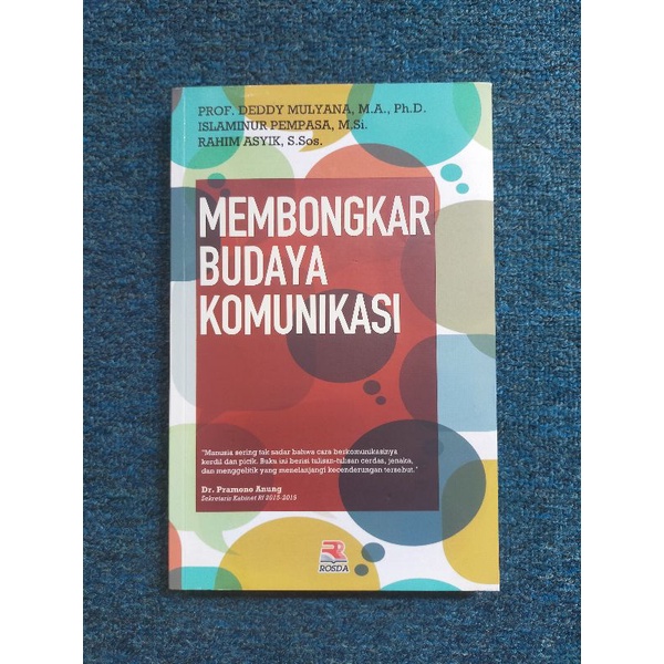 Jual Buku Original : MEMBONGKAR BUDAYA KOMUNIKASI - Prof.Deddy Mulyana | Shopee Indonesia
