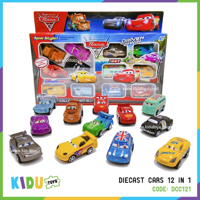 Jual Mainan Anak Mobil Mobilan Diecast Cars Isi 12pcs Kidu Toys ...