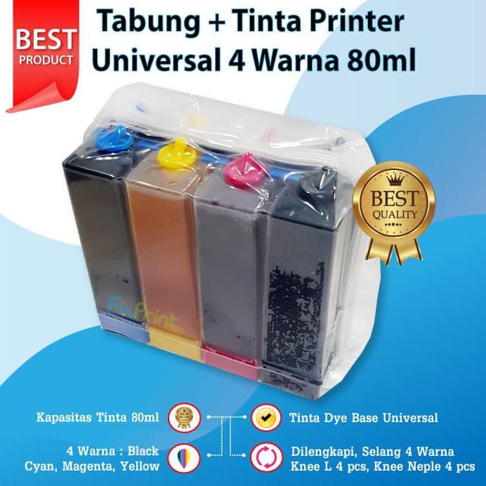 Jual TABUNG TINTA INFUS PRINTER CANON MG2570S MG3077 MG3077S MX497 ...